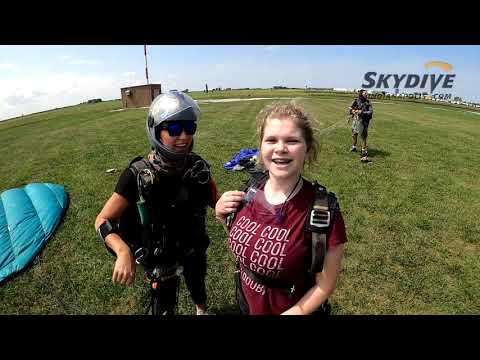 Kaylee Ellis - Tandem Skydive at Skydive Indianapolis - YouTube
