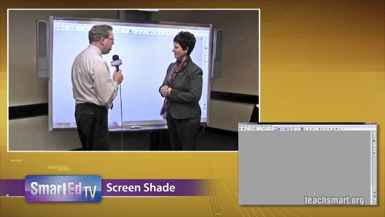 SMART Board Tutorial: Screen Shade in SMART Notebook Software - YouTube