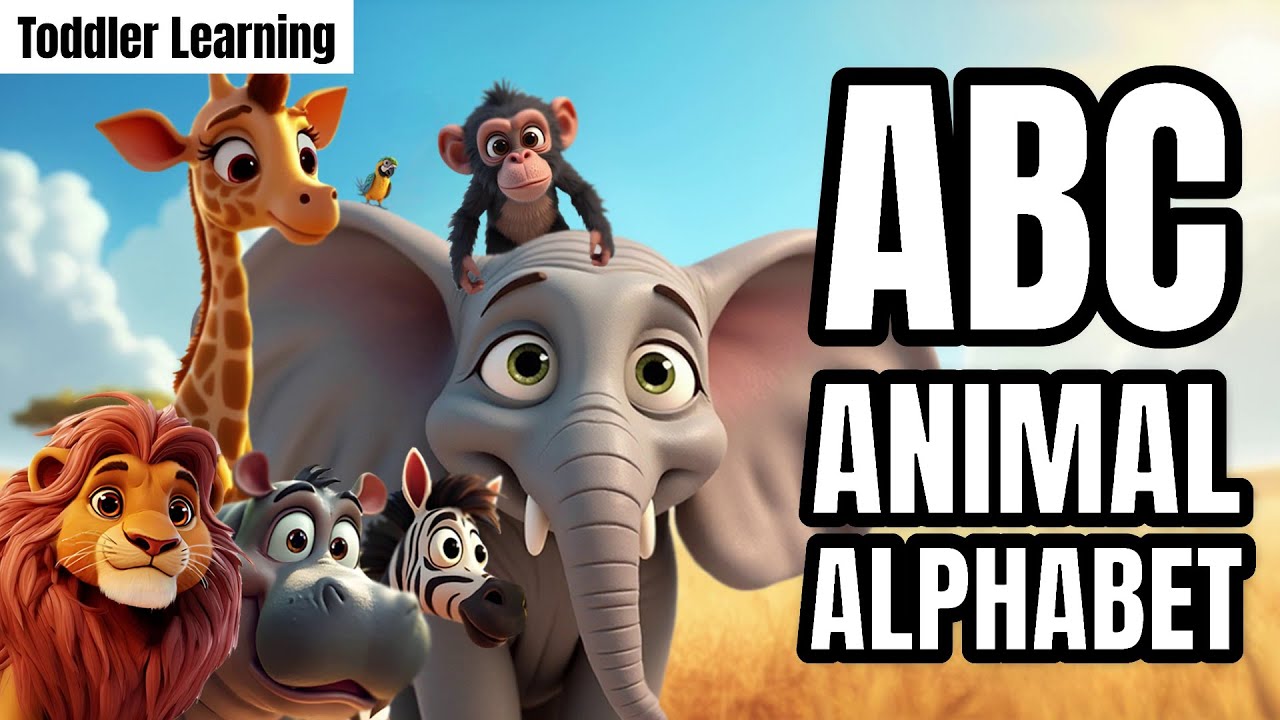 Animal Alphabet | Learn ABC With Animals 🦁 Toddler Learning - YouTube