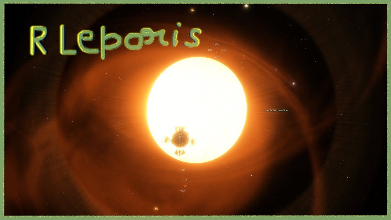 R Leporis, Hind's Crimson Star - Space Engine कार्बन स्टार एजीबी जाइंट ...