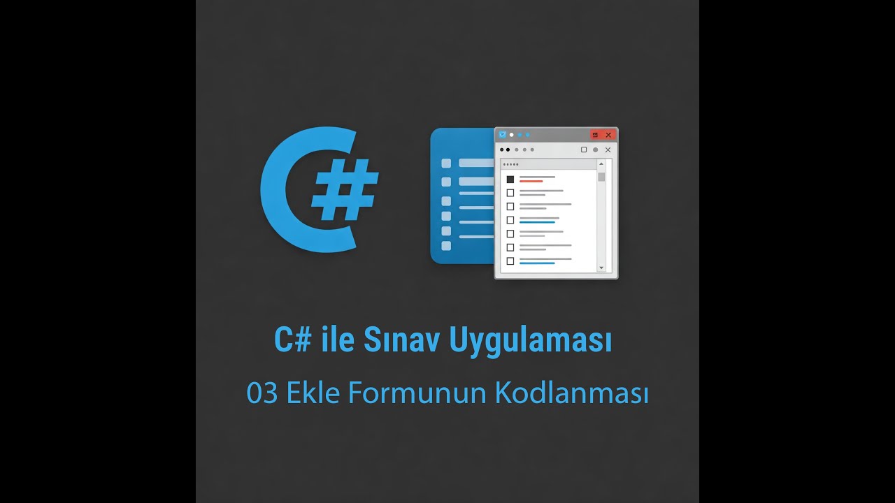 03 Ekle Formunun Kodlanması - YouTube