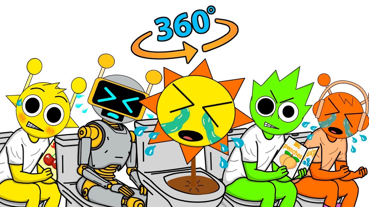 360° VR Sprunki Poop Animation 2 - YouTube