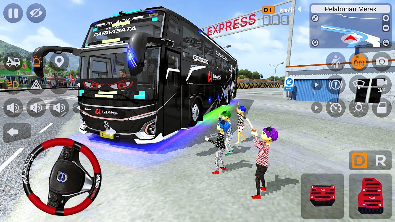 Bus Pariwisata Black Wolf U Trans Priok Pride Convoi Bareng Panglima ...