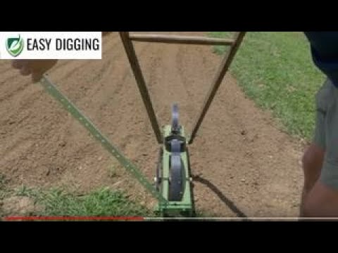 Hoss Garden Seeder - Row Marker Attachment - YouTube