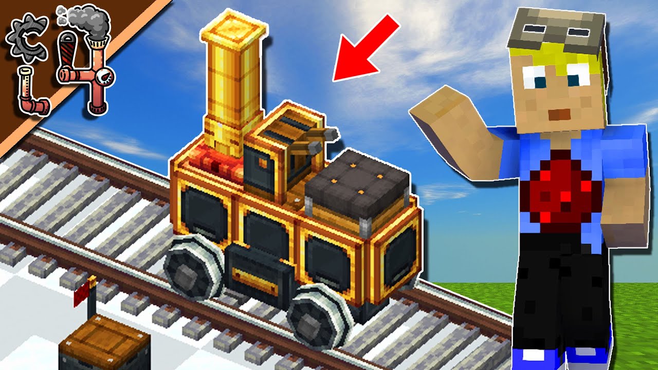 ZUG-STRECKE für den KOMPLETTEN SERVER! - Minecraft Create 4 - YouTube