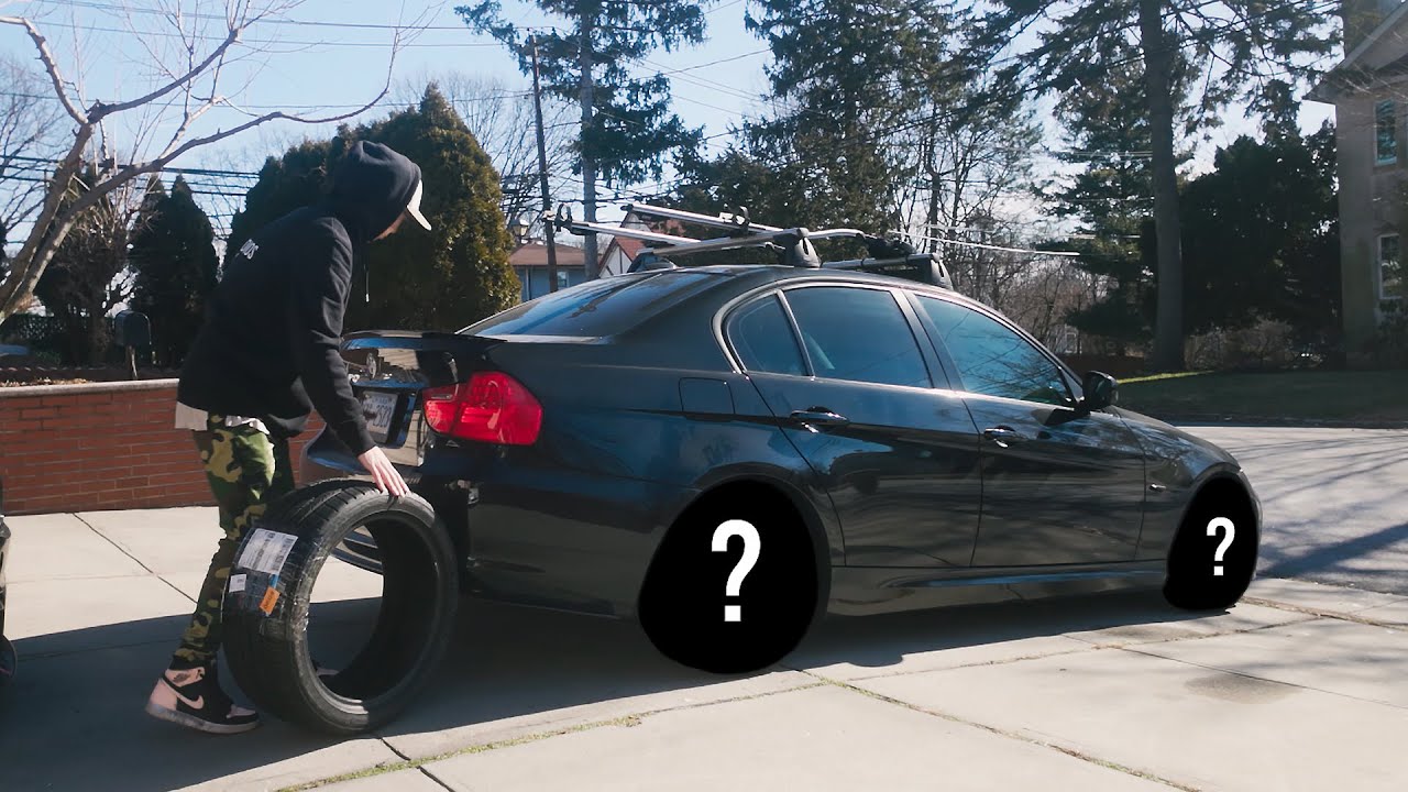 BMW E90 GETS AN AGGRESSIVE WHEEL SETUP! - YouTube