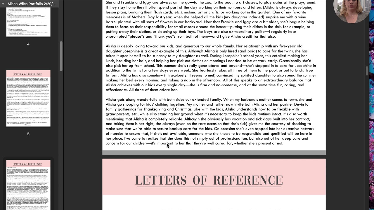 Nanny Portfolios - YouTube