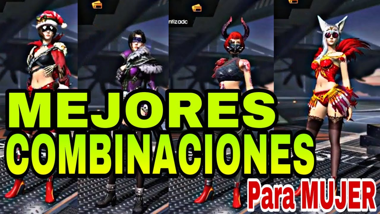 Las MEJORES COMBINACIONES de ROPA en FREE FIRE para MUJER - YouTube