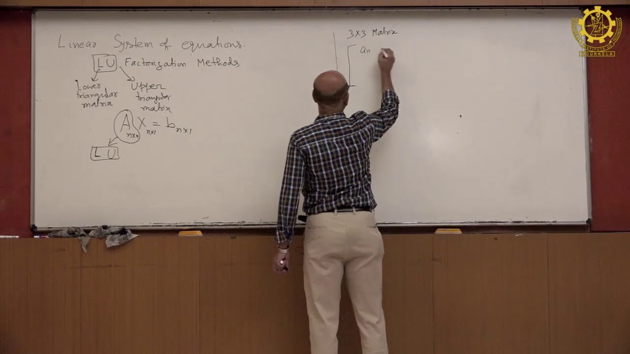Lecture 19, Column pivoting, LU decompositiond methods, Doolittle method - YouTube