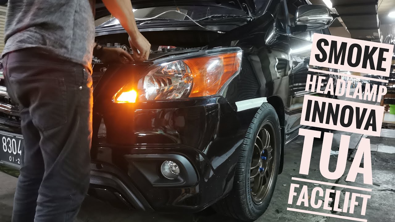 VLOG 53 - SMOKE Headlamp after Facelift -- Innova Jadul 2005 - YouTube