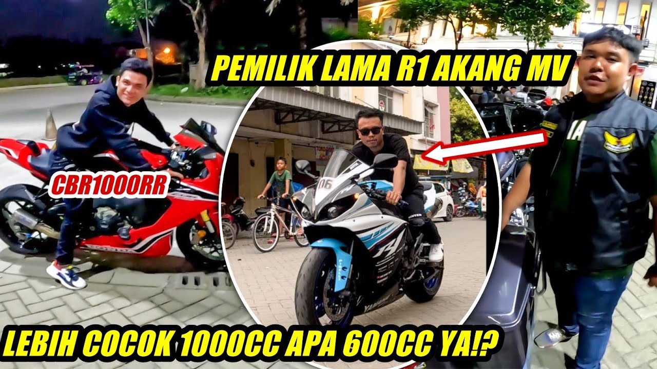 TERNYATA INI PEMILIK R1 AKANG MV YANG DULU!! TES RIDE CBR1000RR - YouTube