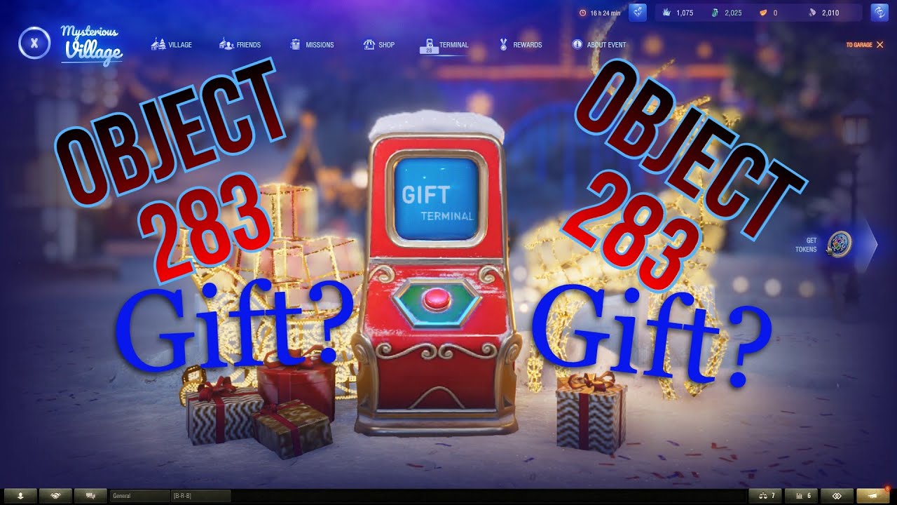 Gift Terminal using 30 tokens .. maybe Object 283 Christmas gift - YouTube