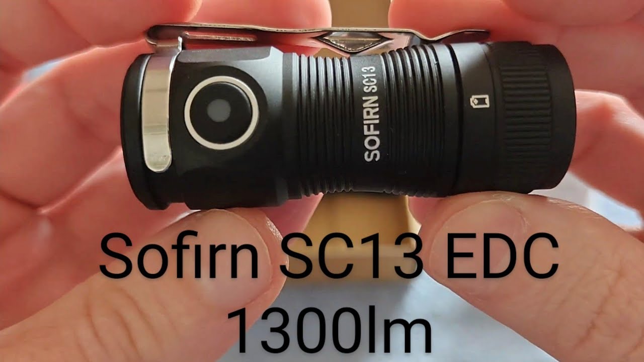 Sofirn SC13 1300lm EDC Flashlight - Unboxing & Outdoor Test - YouTube