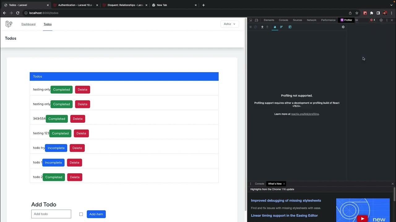 laravel, Inertia and react - YouTube