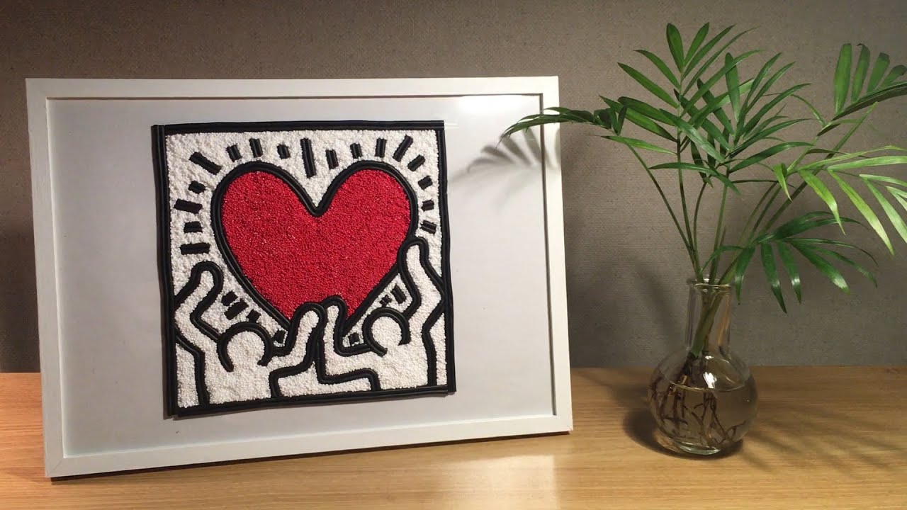 [플플] "키스해링(Keith Haring)" line clay로 쉽게 그리기 ㅣ 슬라임같은 폼클레이 - YouTube