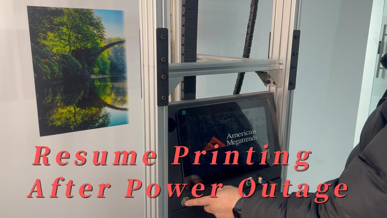 Resume Printing After Power Outage | DXonJet Wall Printer Tutorial ...