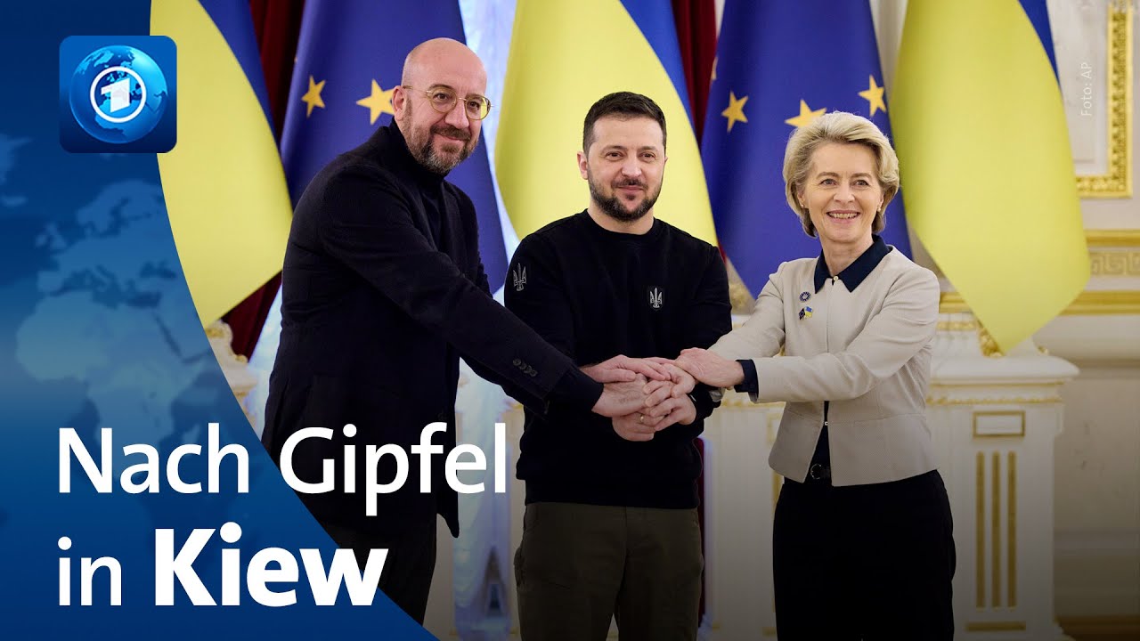 Debatte über EU-Beitritt der Ukraine und Austausch von Gefangenen - YouTube