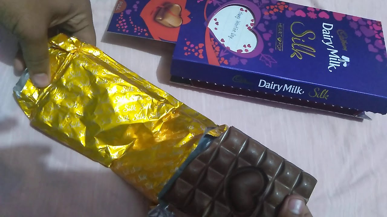 cadbury Silk heart pop review opening unboxing chocolate - YouTube