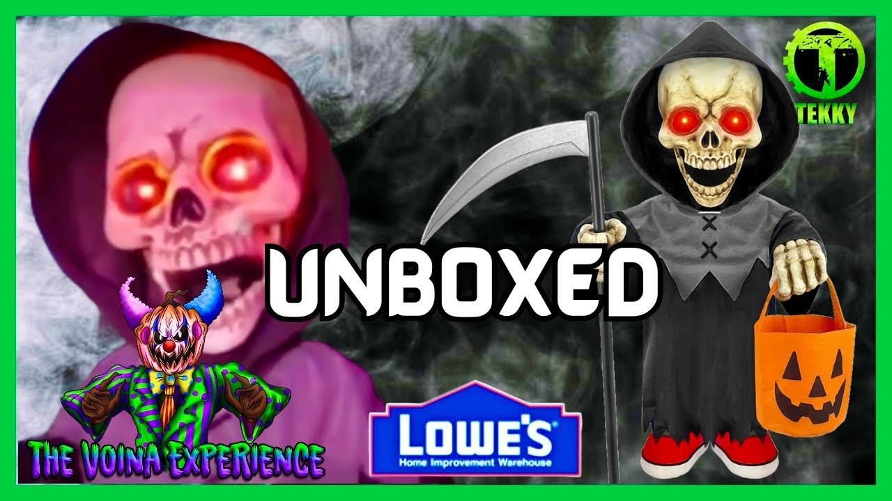 ANIMATED RAPPING SKELETON REAPER | UNBOXING SETUP DEMO | LOWE’S ...