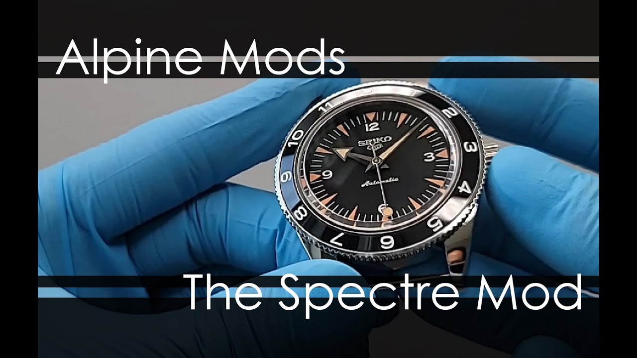 Spectre Seiko Mod Watch by Alpine Mods - YouTube