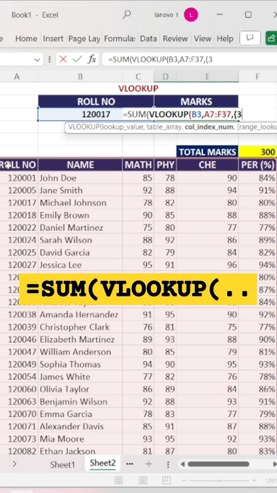 vlookup in advance excel #excel #exceltips | #exceltricks basic to advanced in excel - YouTube
