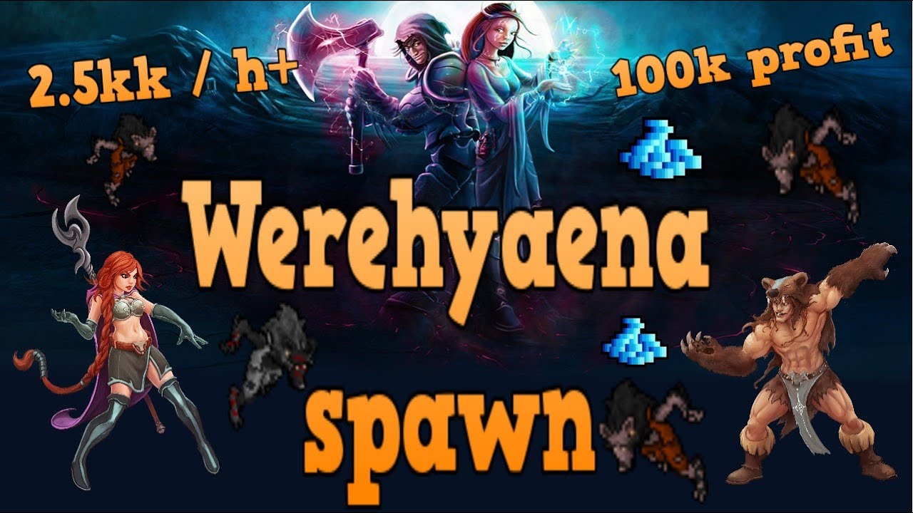 Tibia [ED/MS] - Werehyena spawn | 200lvl+ | 2.5kk/h and over 100k ...