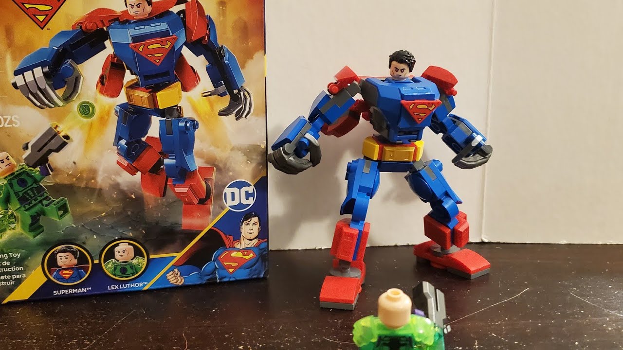Lego d/c superman mech armor set 76302 - YouTube
