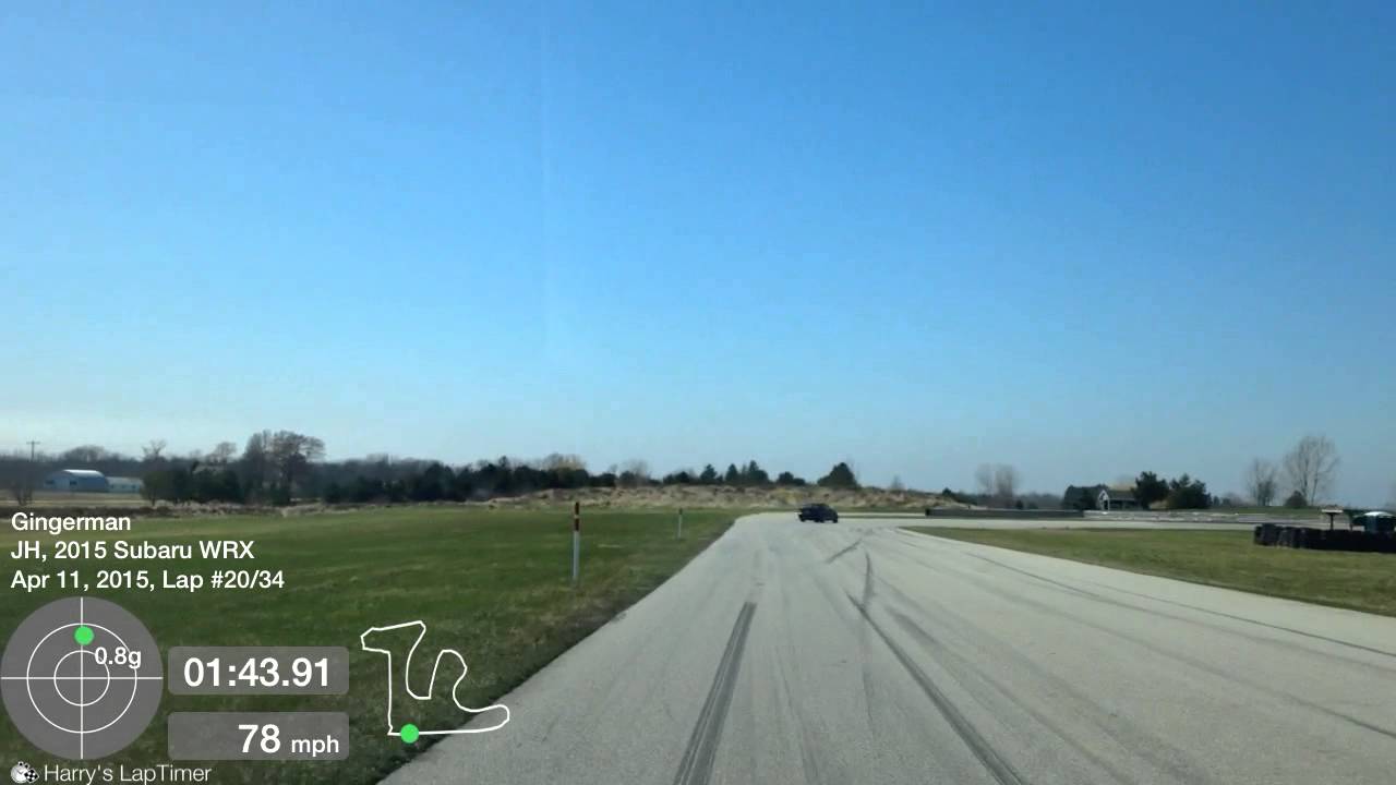 2015 Subaru WRX at Gingerman Raceway Open Track Day 4/11/2015 - YouTube