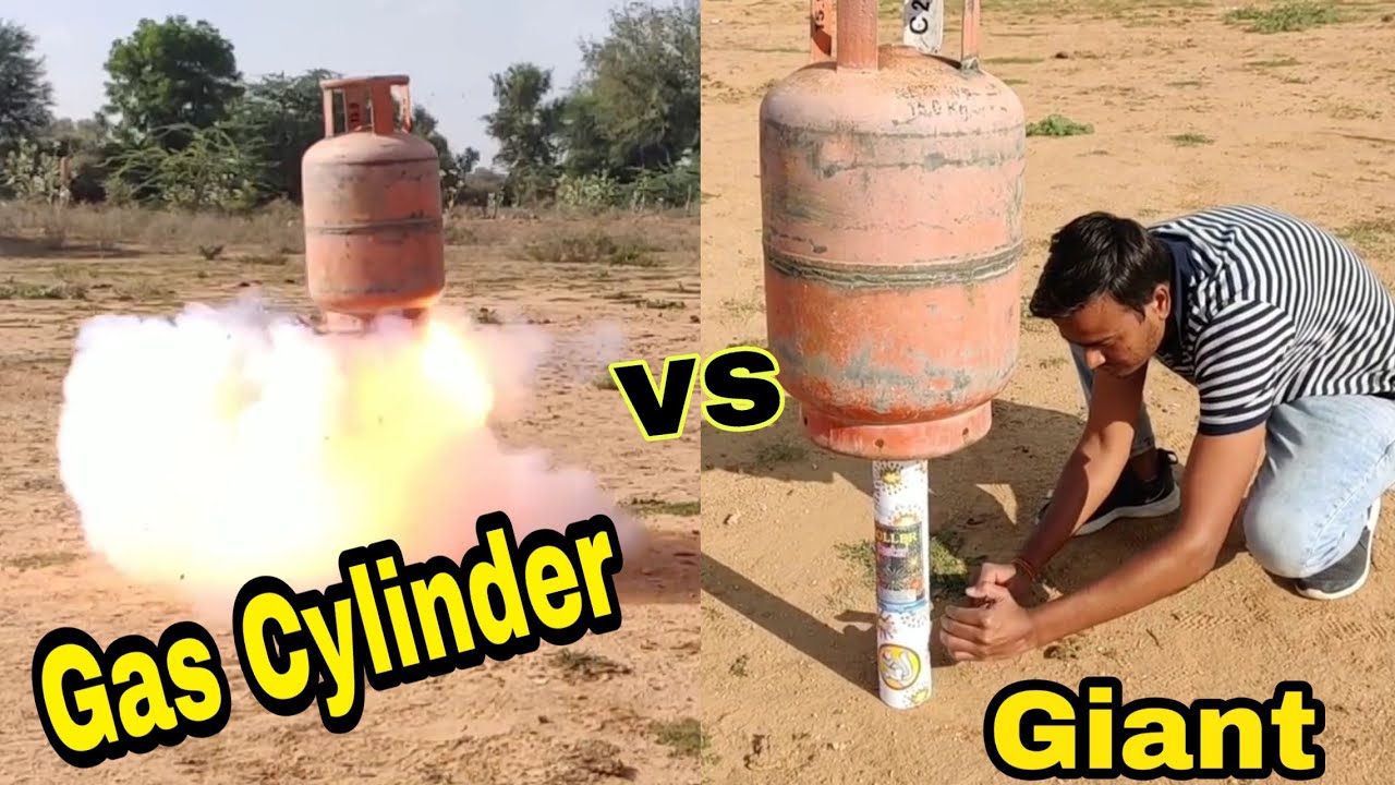 Gas Cylinder vs Giant Sky Shot Experiment __ Cylinder Fly Or Not ...