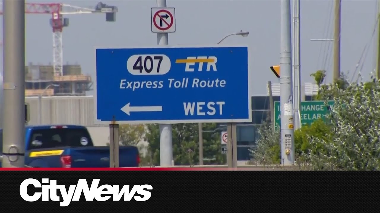 Increased fees for the 407 ETR include new highway toll zones - YouTube