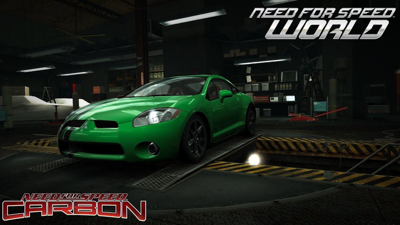 Need For Speed World Bushido Mitsubishi Eclipse GT (NFS Carbon Team) - YouTube
