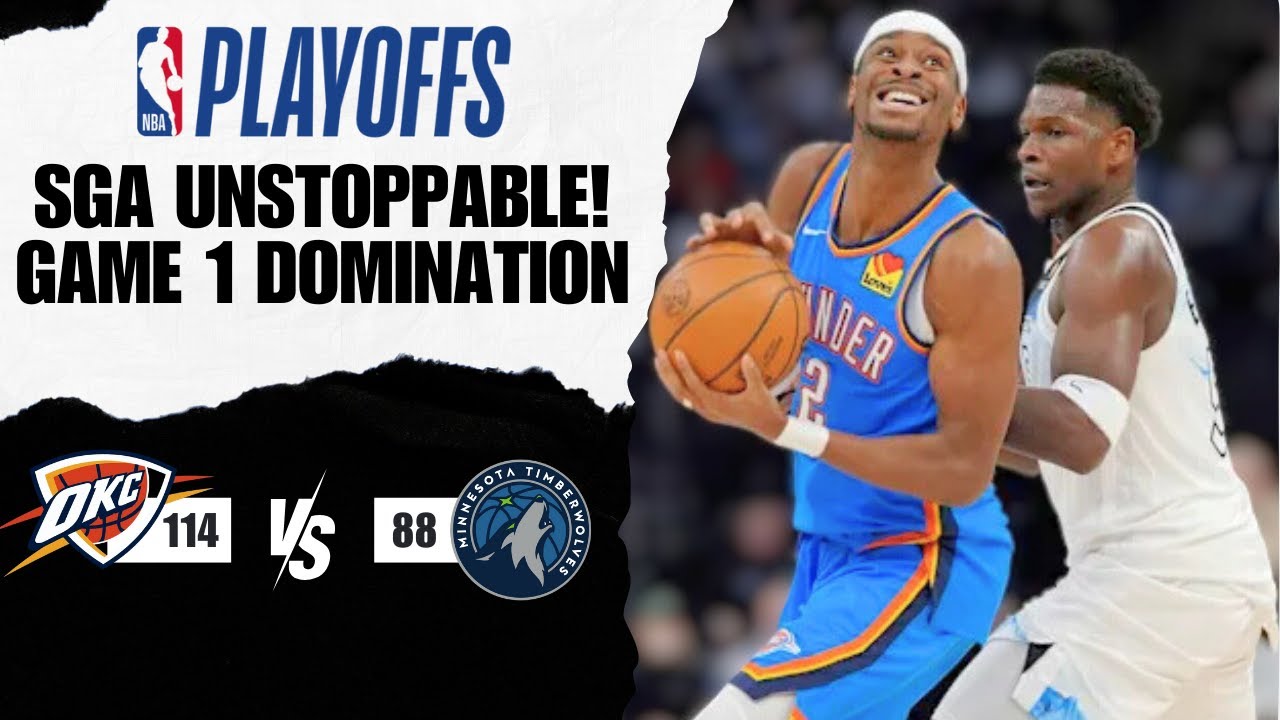 SGA & Thunder DOMINATES Timberwolves by 114-88 in Game 1 Blowout ...