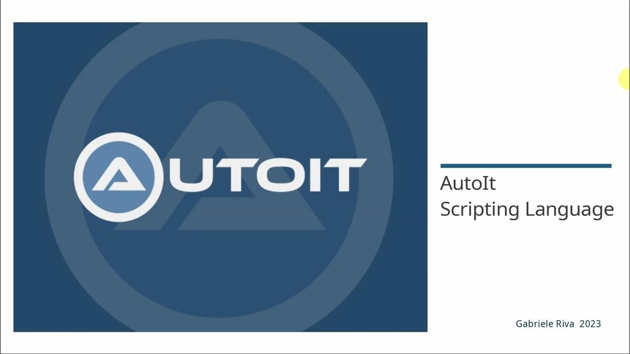 AutoIt tutorial 1 - YouTube