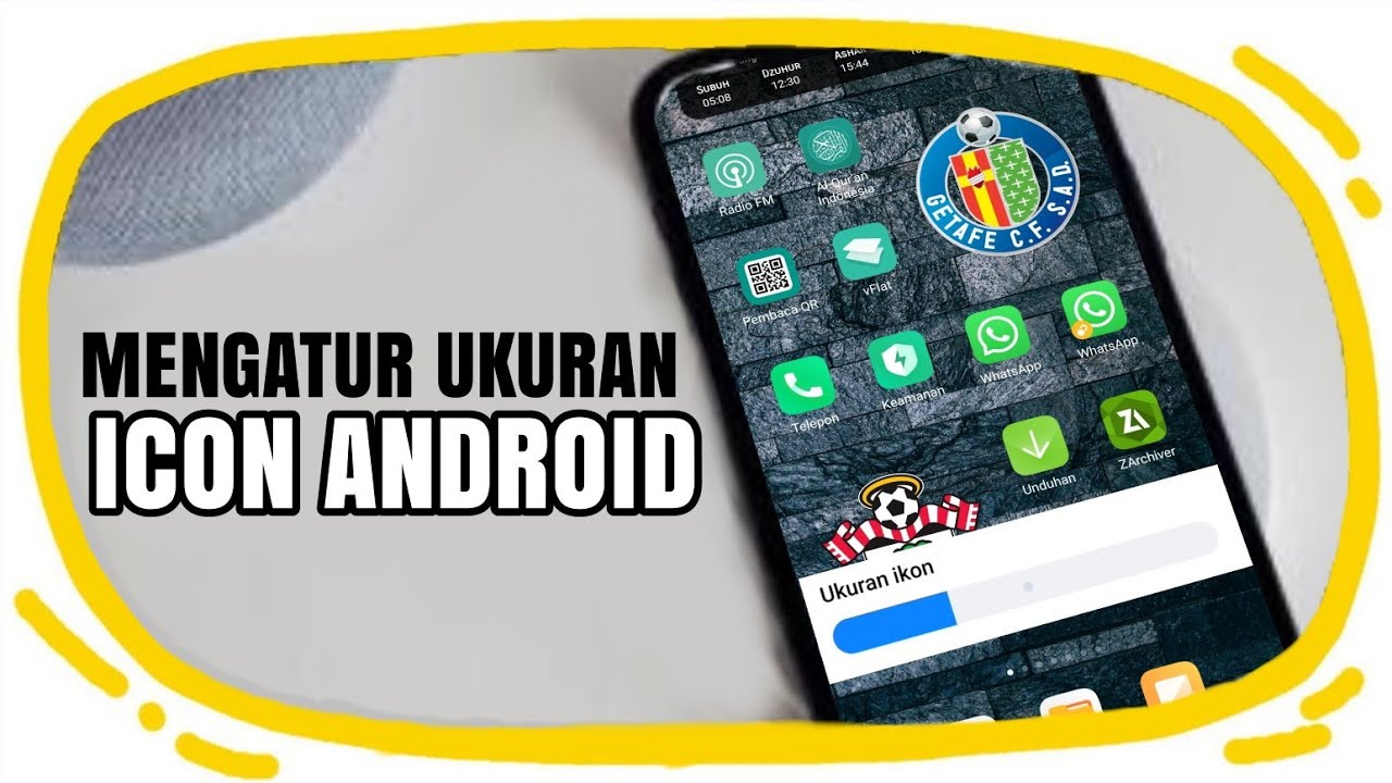 CARA MERUBAH UKURAN ICON APLIKASI ANDROID SEMUA MERK - YouTube
