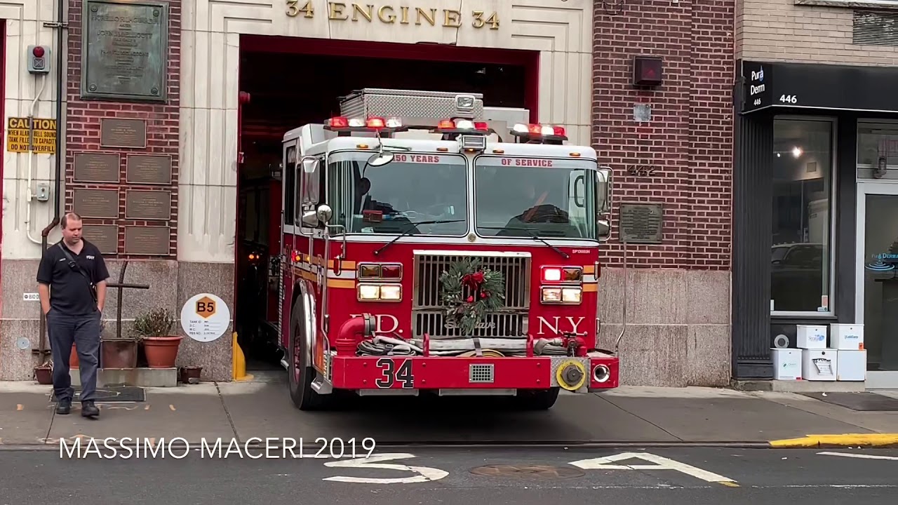 FDNY Engine 34 12/27/19 - YouTube