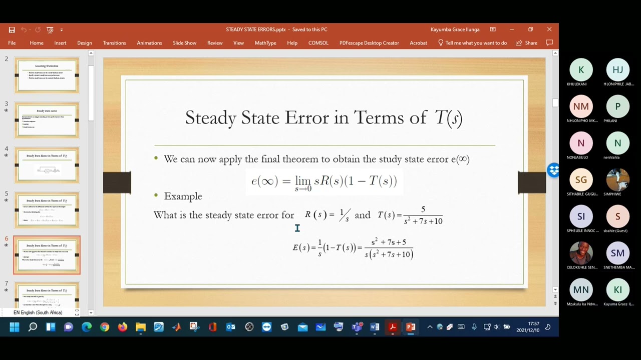 steady state Control Systems II - YouTube