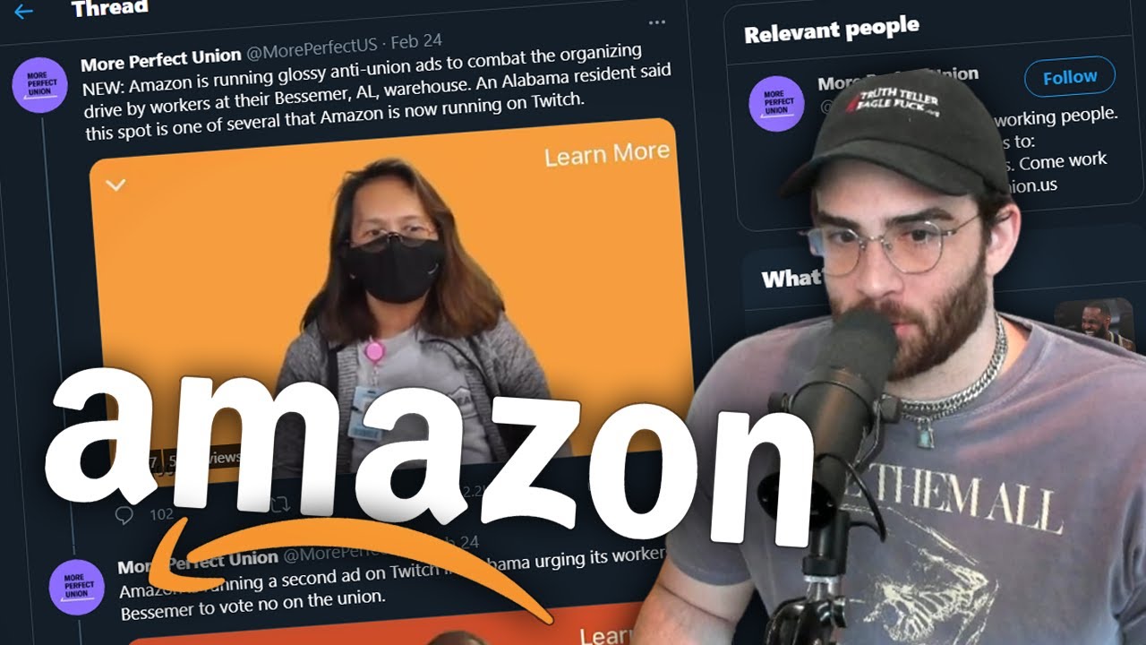 Amazon Running Anti-Union ads ON TWITCH?! - YouTube
