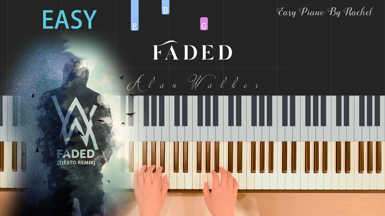 Learn Faded - Easy Slow Piano Tutorial with Fingering for Beginner ...