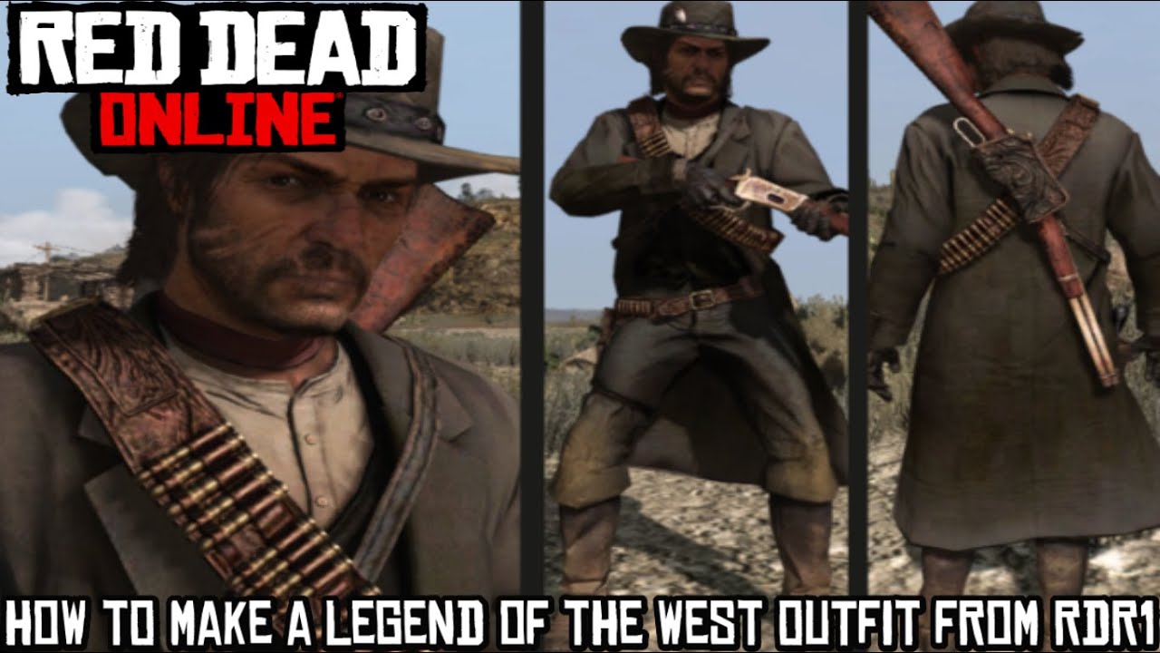 RDO: How to Make a Legend of the West Outfit from RDR1 - YouTube