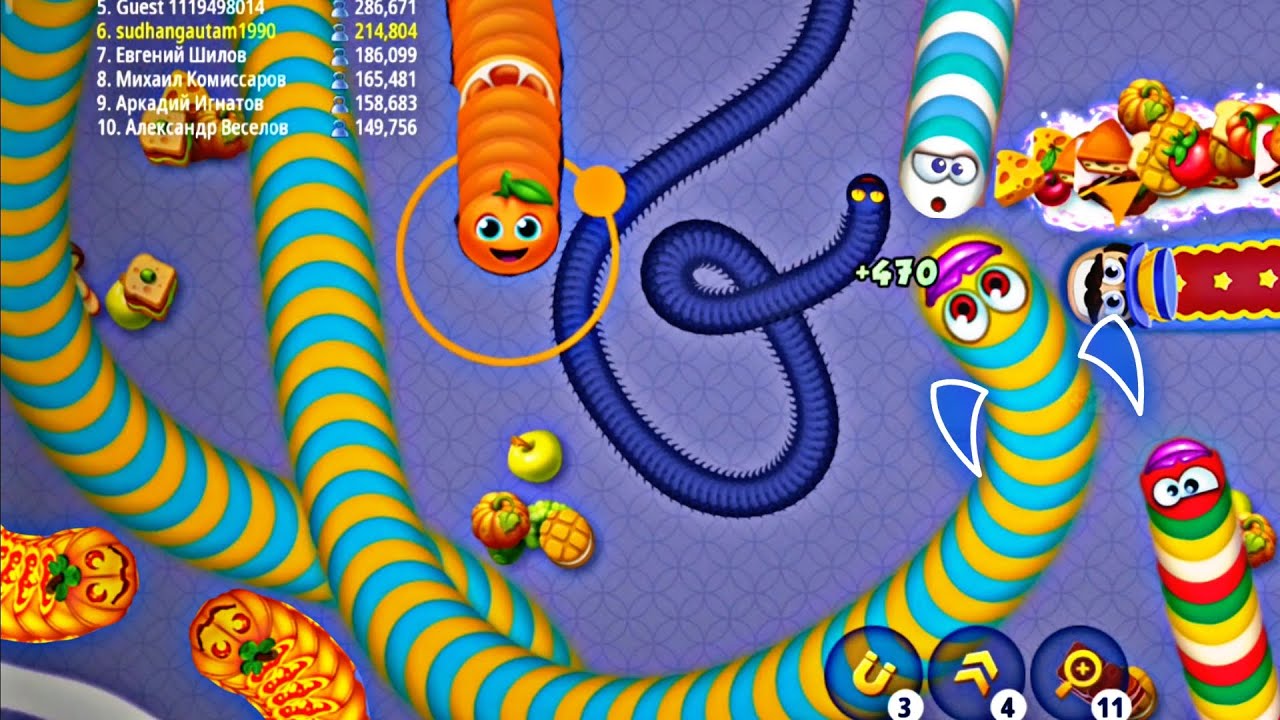 Too Clever Worm Munches in Worm house. Long Wormszone.io Gameplay. 28 ...