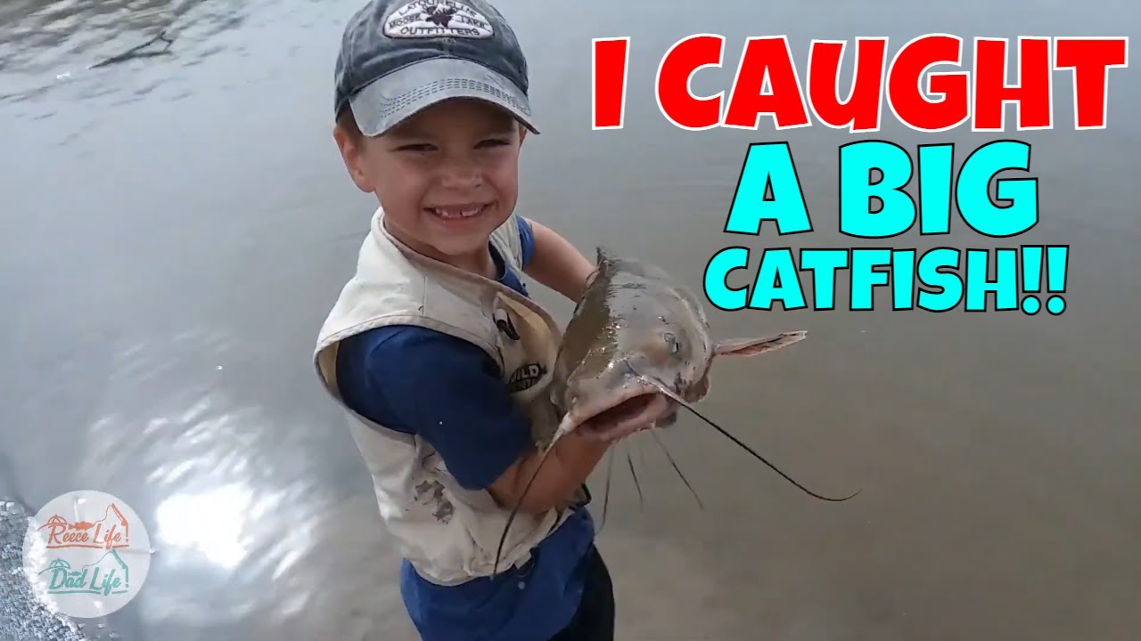 Kids Big Catfish Release - Reece Life Caught a Big Catfish - Salamonie ...