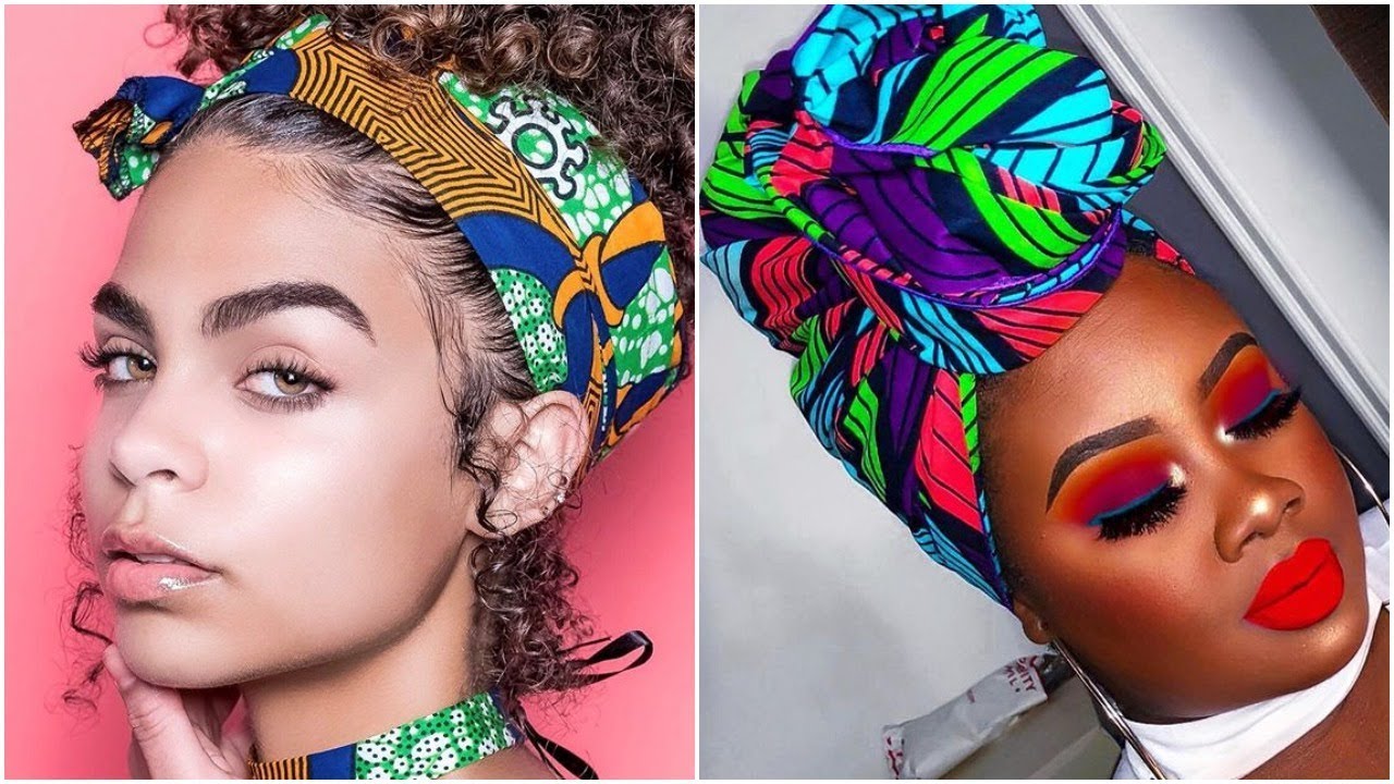 EDGES + HEAD WRAP TUTORIAL 😍😍// CUTE AND CLASSY👏// TRENDY HAIRSTYLES ...