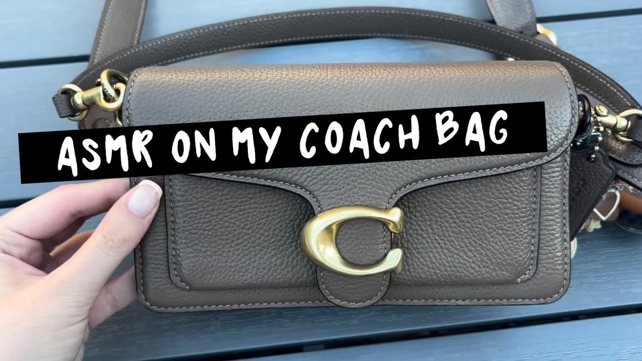 ASMR - On my coach bag - YouTube