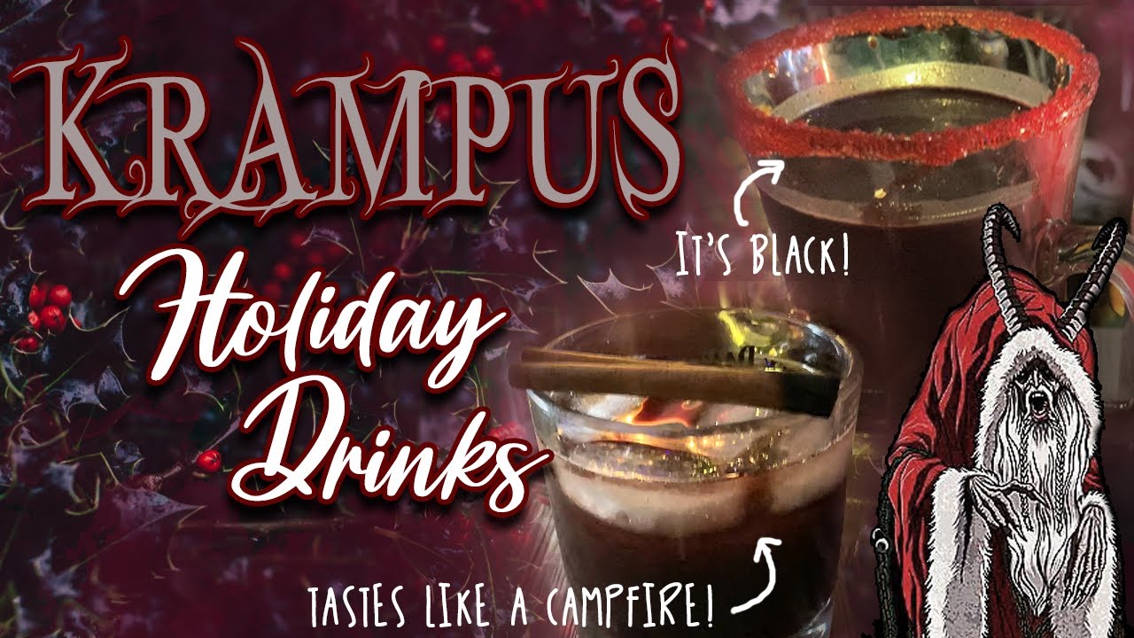 Making Two Krampus Themed Holiday Drinks - A Black Hot Chocolate and A ...