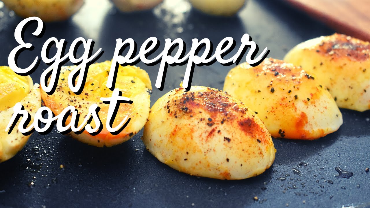Egg roast recipe with boiled eggs | Egg pepper roast | Boiled egg roast ...
