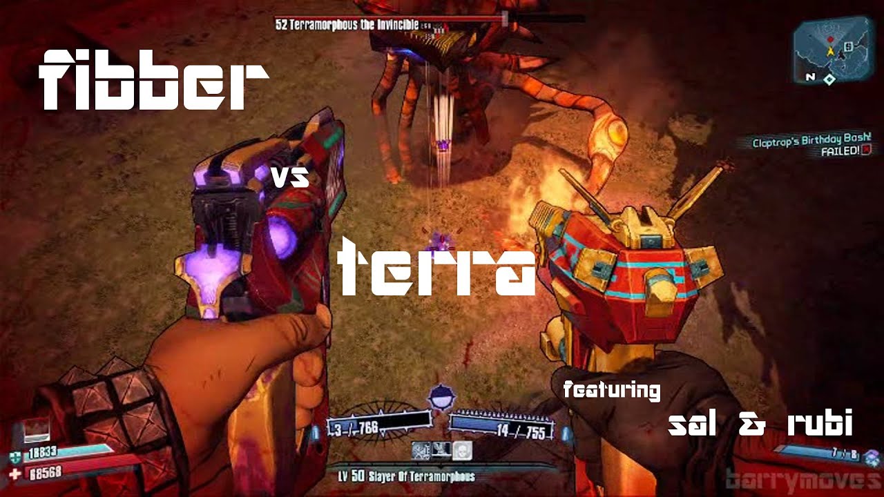 Aiming is for chumps - Fibber (& Rubi) vs Terramorphous (Borderlands 2 ...