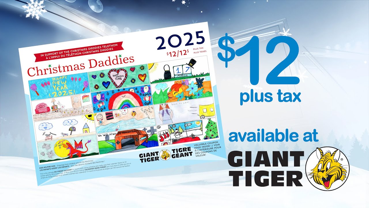 2025 CHRISTMAS DADDIES CALENDARS AT GIANT TIGER LOCATIONS IN THE ...