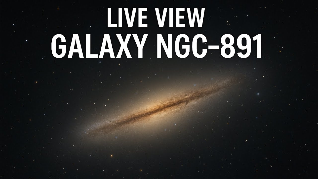 LIVE VIEW: Edge-On Galaxy NGC 891 — A Perfect Milky Way Look-Alike ...