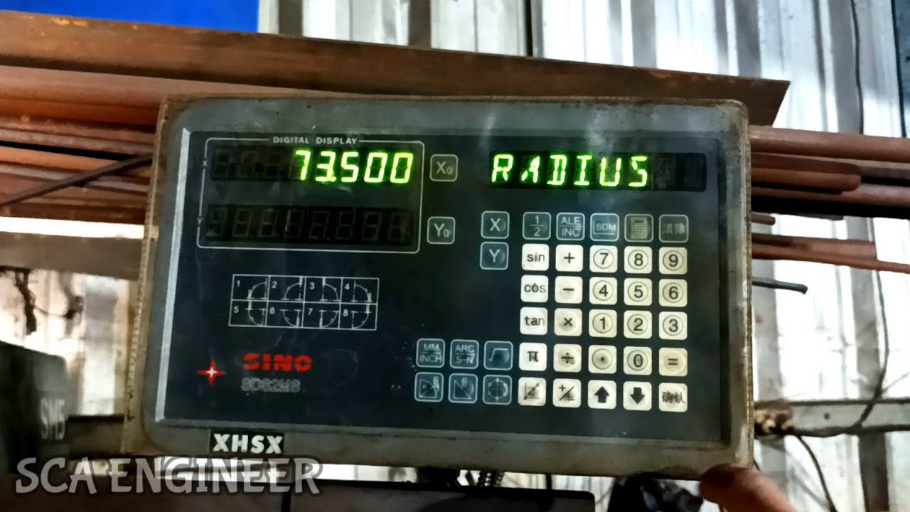 Pitch Central Diameter (PCD) Function On DRO Milling Machine - YouTube