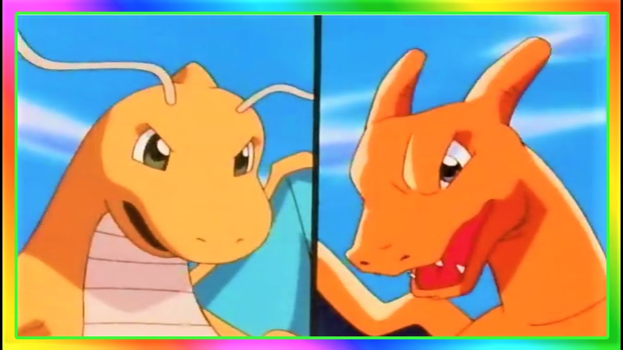 Batallas Pokémon Dragonite vs Charizard - YouTube